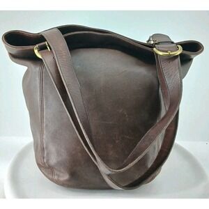 Coach | Bags | Coach Vintage 482 Soho Dark Brown Leather Bucket ...